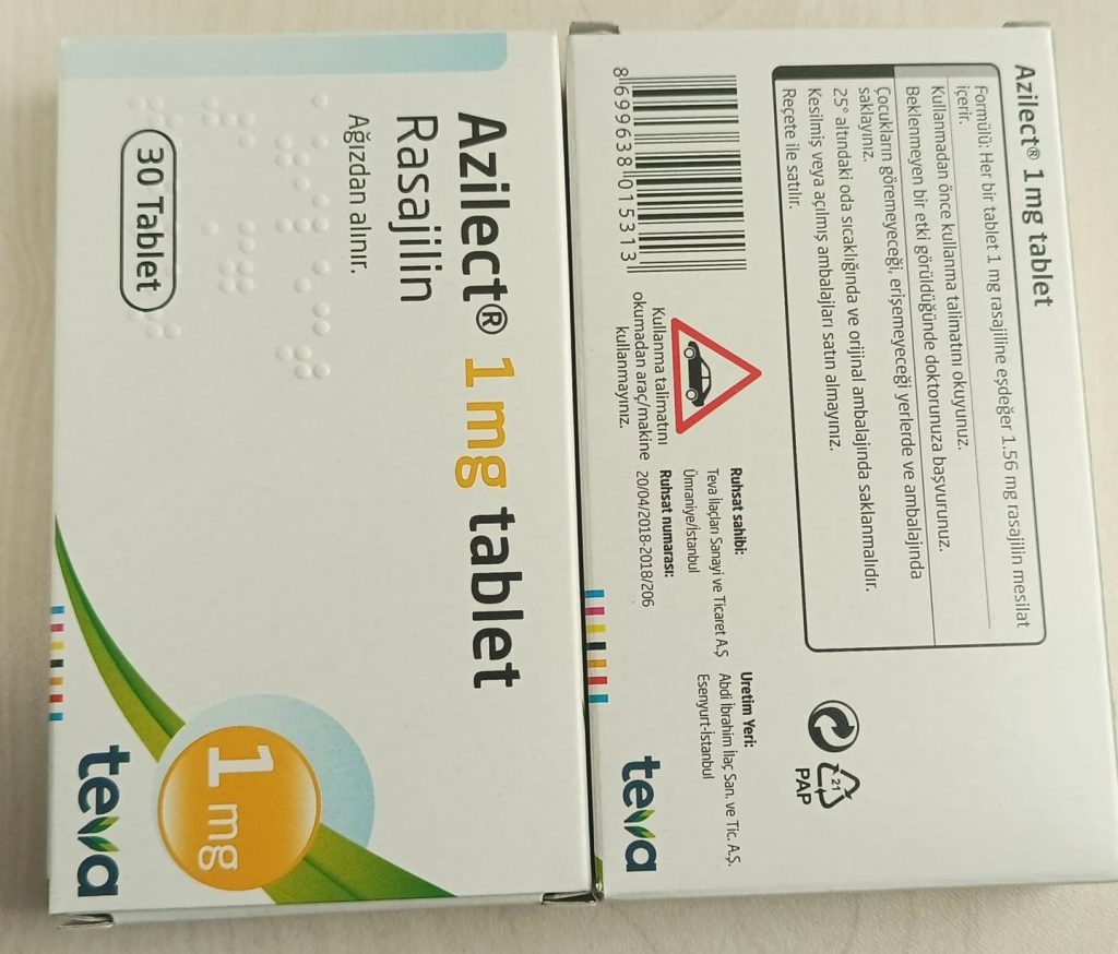 Buy Azilect 1mg (Rasagiline) Online in Pakistan | Original Teva ...